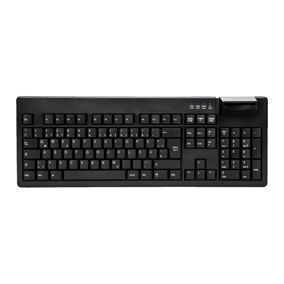 Active Key AK-8200S Keyboard with integrated Smart Card Reader in Blac ...