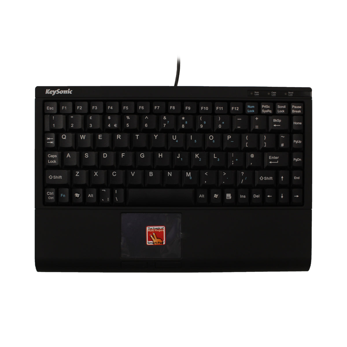 Keysonic ACK-540U+ Wired Keyboard With Integrated Touchpad — Keyboard ...