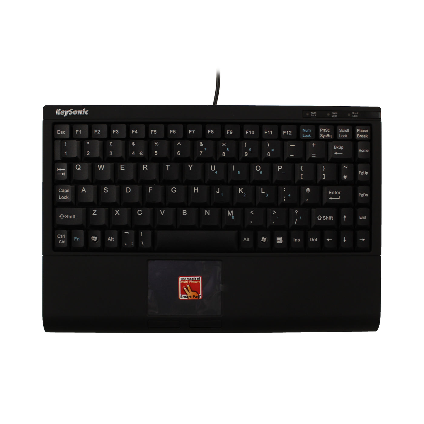 Keysonic ACK-540U+ Wired Keyboard With Integrated Touchpad — Keyboard ...