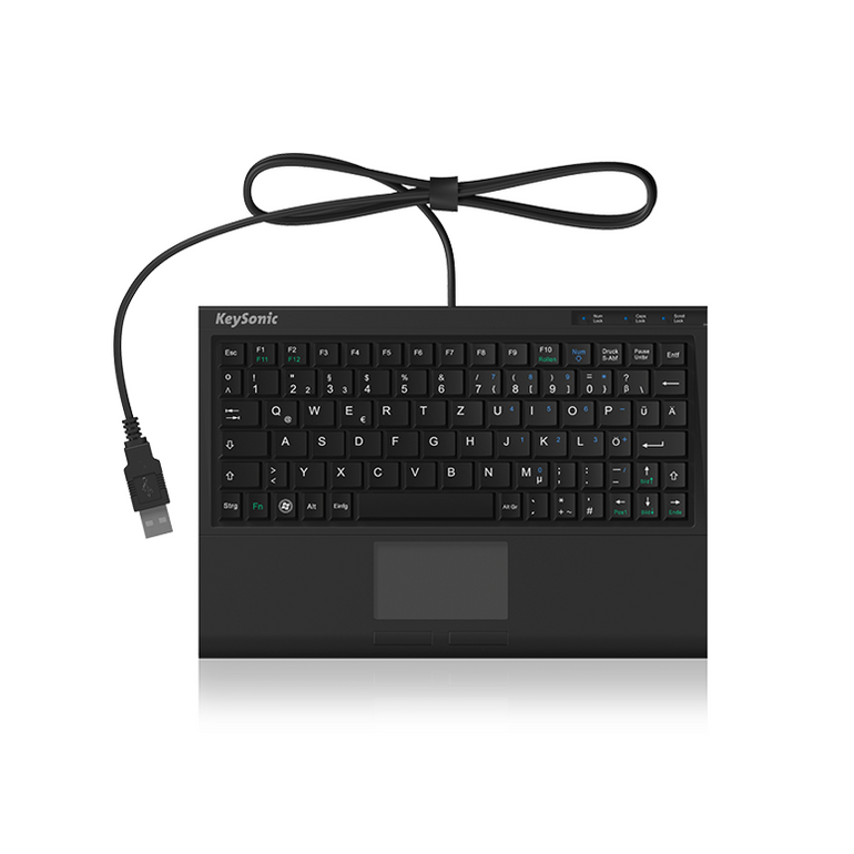 Keysonic ACK-3410 Super-Mini Keyboard with integrated Smart-Touchpad ...