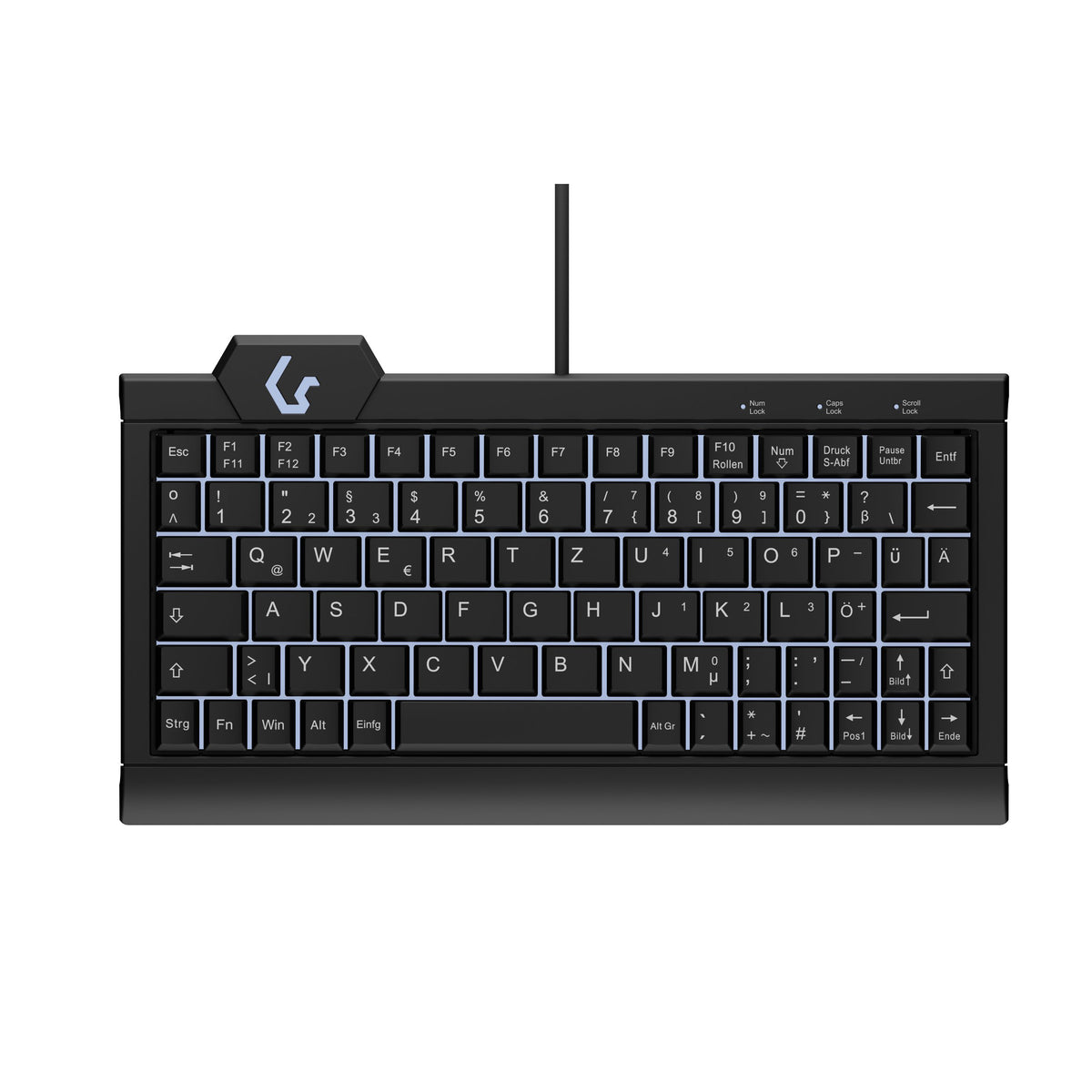Keysonic KSK-3010 Super-Mini Keyboard with Backlighting — Keyboard ...
