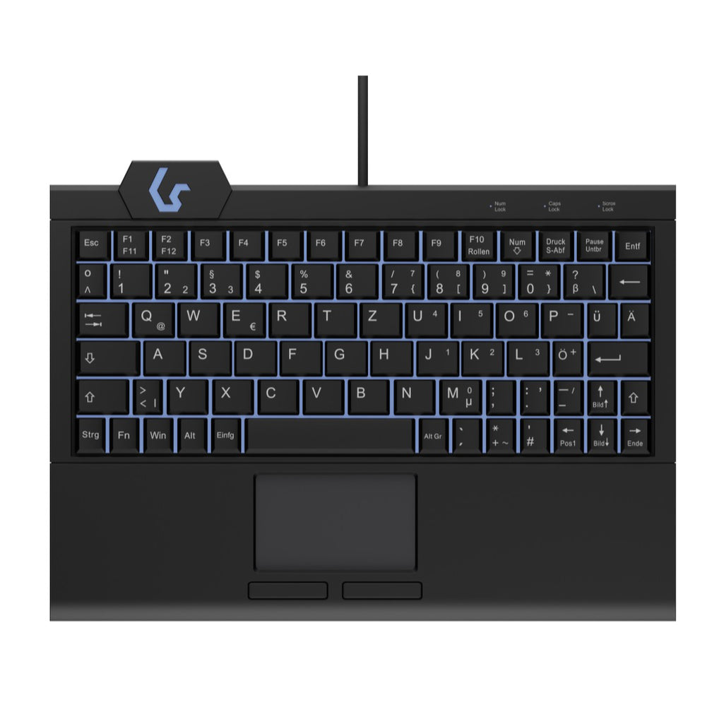 Keysonic KSK-3210 Super-Mini Keyboard with Backlighting and Touchpad ...