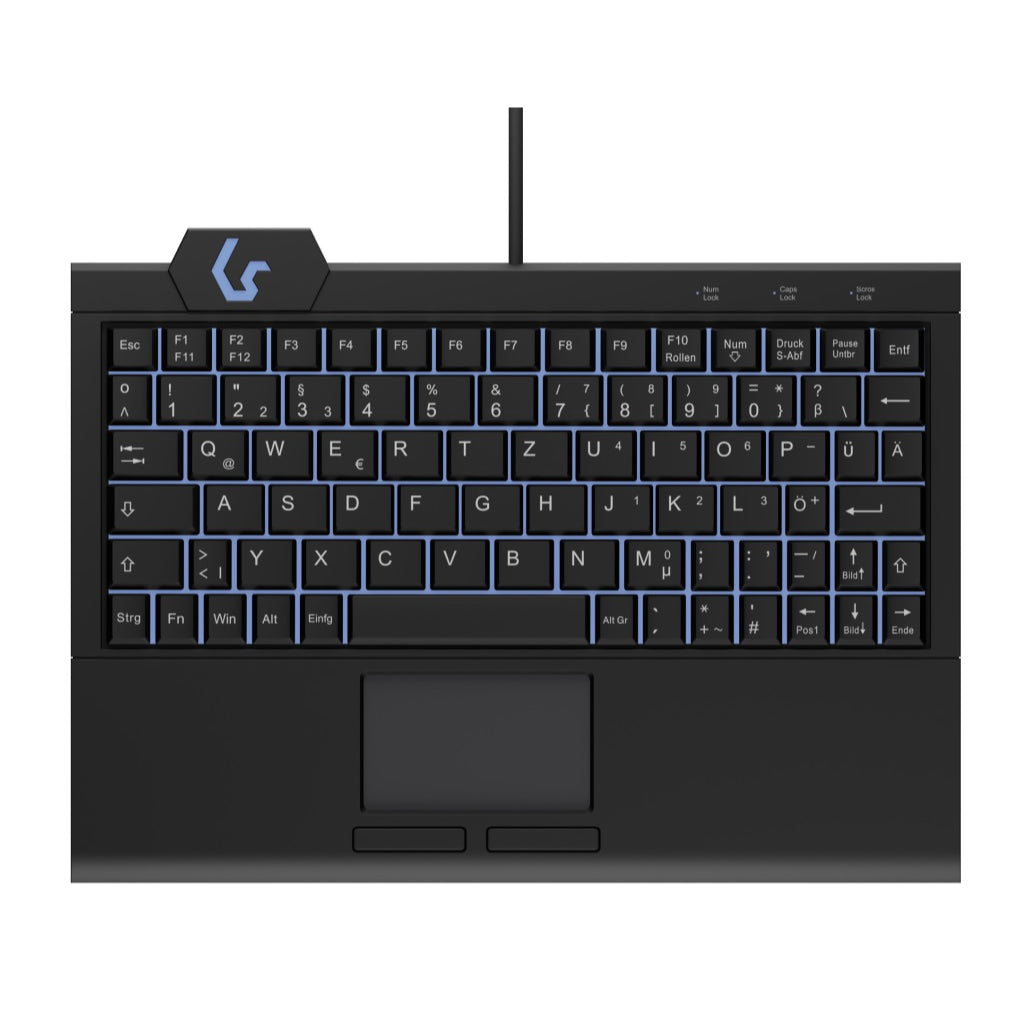 Keysonic KSK-3210 Super-Mini Keyboard with Backlighting and Touchpad ...