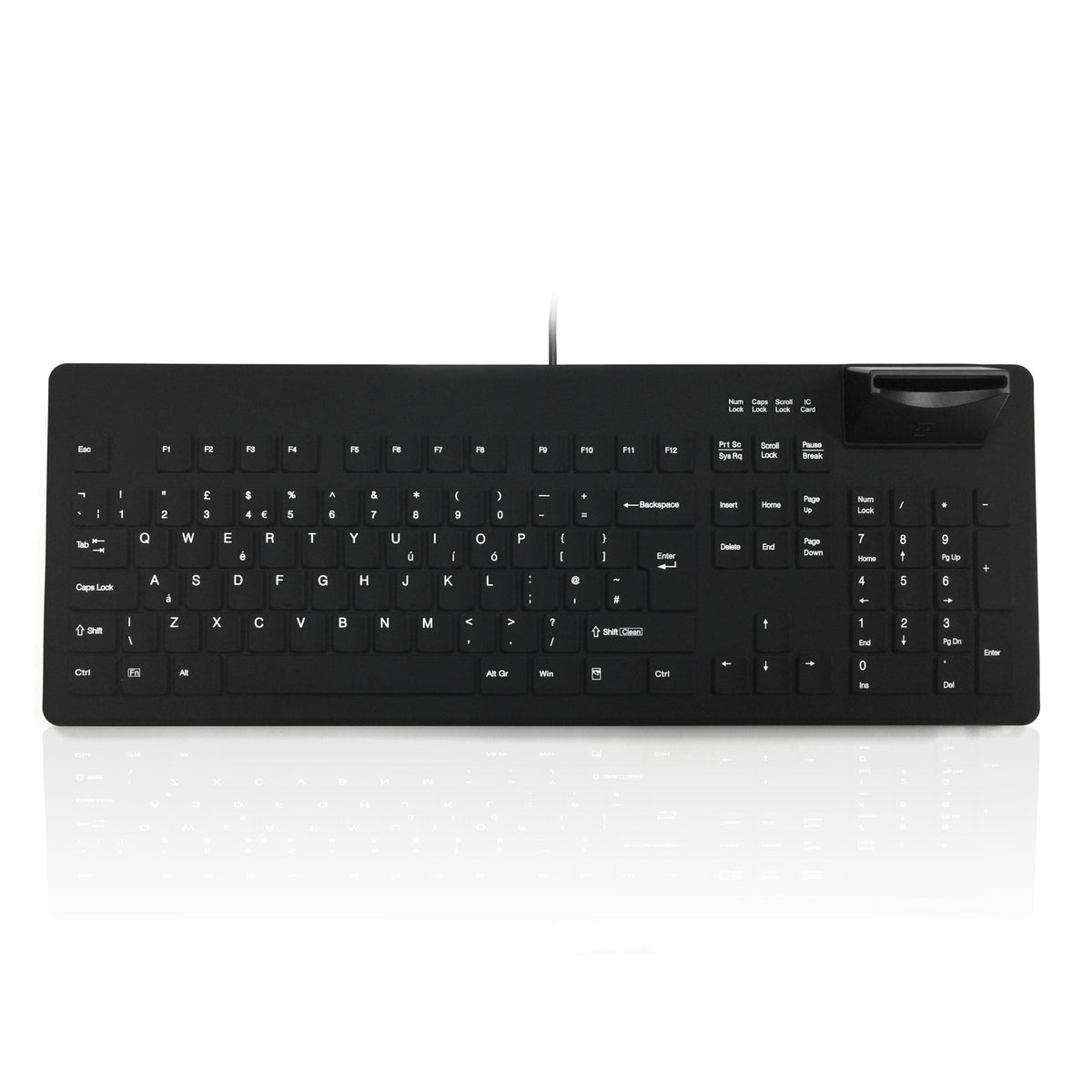 Accuratus Compact Keyboard with Integrated Smart Card Reader — Keyboard ...
