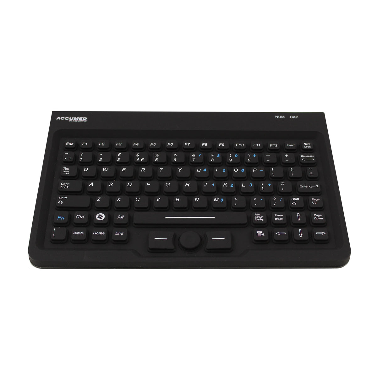 AccuMed Waterproof Medical/Industrial Mini Keyboard With Integrated Hu ...