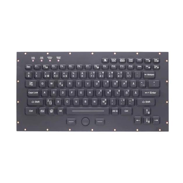 iKey TMLT-870-OEM Thin Military Keyboard with Integrated FSR Pointing ...