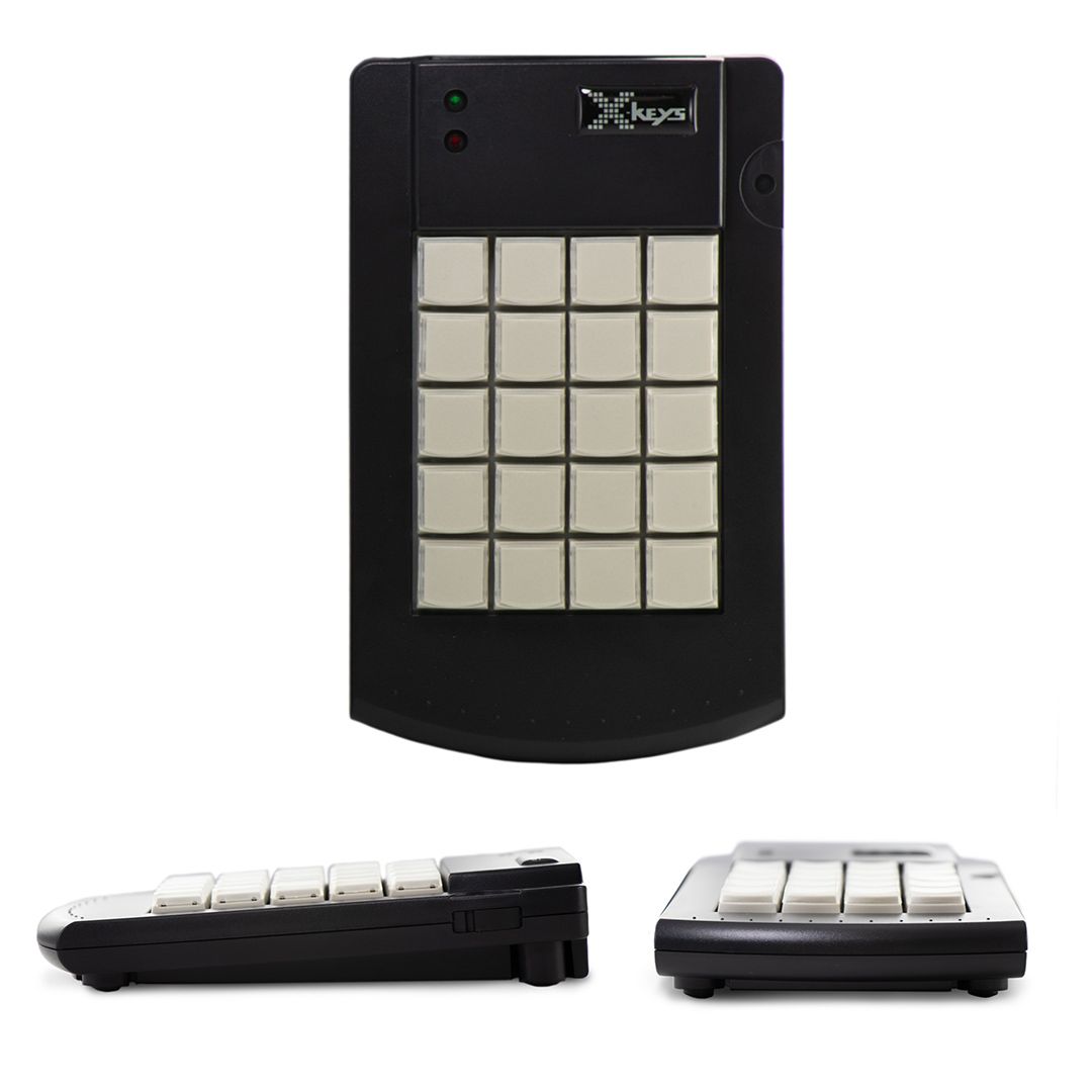 X-Keys XK-24-KVM Programmable Keypad for use with a KVM Switch ...